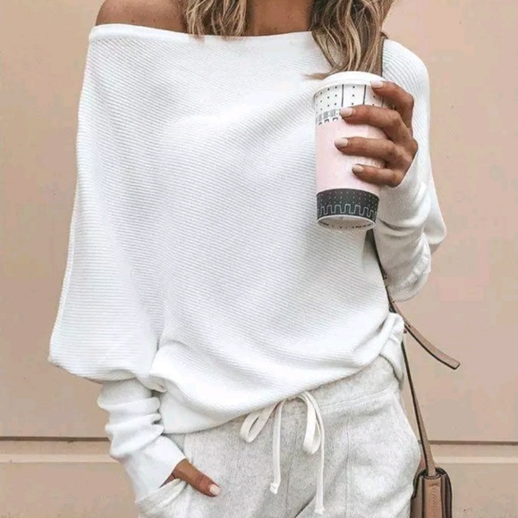 Tops | Loose Batwing Knitted Top | Poshmark